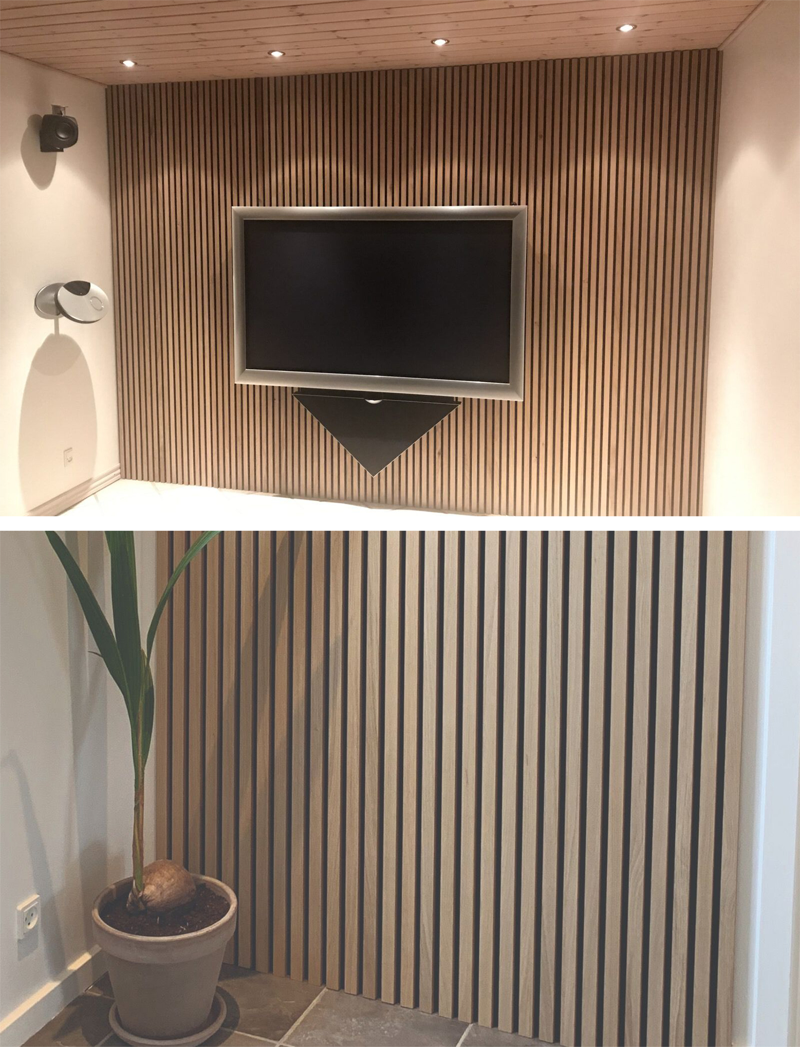 Polyester Wood Slats Wall Being Installed on CeilingsChina - Th-Star